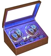 Amazon.com: ANWBROAD Watch Winder 6 Watch Rotator with LED and Super ...