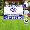 Amazon.com : Custom Bulk Pressure Washing Yard Signs 24x18" - Single ...