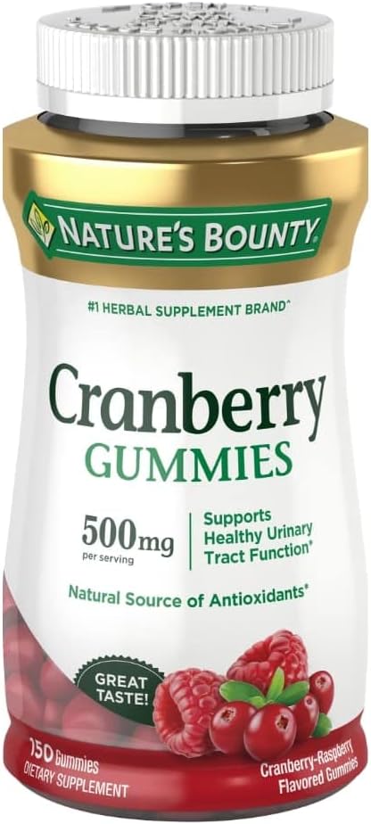 Amazon.com: Nature's Bounty Cranberry Gummies, Urinary Tract Support ...