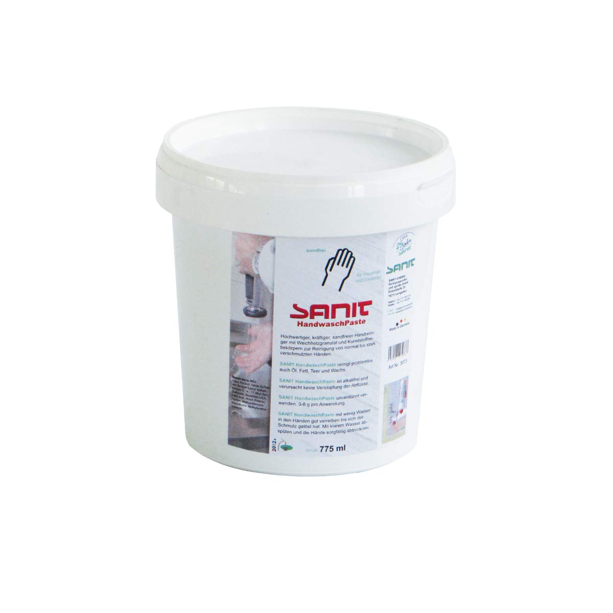 SANIT - HandwaschPaste sandfrei - 775ml Dose : Amazon.de: Drogerie ...