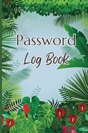 Amazon.com: Password Log Book: Pretty Tropical Organizer for Website ...