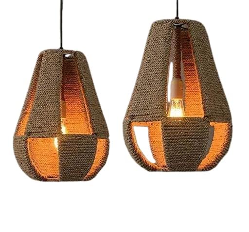 Buy AJ Quality Rope Premium Ceiling Light Hanging Pendant lamp for ...