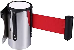 Amazon.co.jp: Crowd Control Wall Mount 5m Retractable Barrier Belt ...