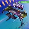 Amazon.com: X-WIN 63" Standing Gaming Desk, Wing-Shaped Computer Desk ...