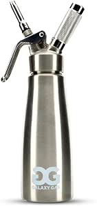 Amazon.com: Galaxy Gas Stainless Steel Whipped Cream Dispenser, 1 Pint ...