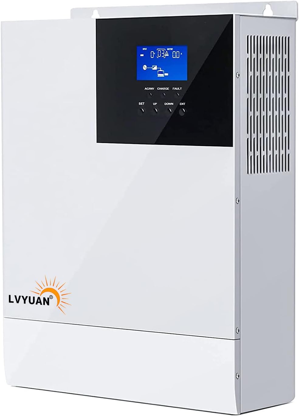 Amazon.com: LVYUAN All-in-one Solar Hybrid Charger Inverter Built in ...