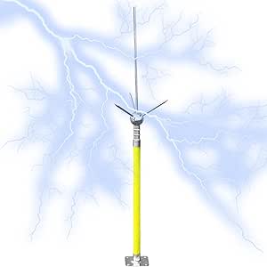 Amazon.com: Insulated Lightning Rod, Lightning Rods for House Roof ...