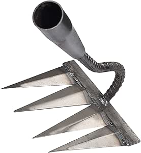 Amazon.com : Metal Heavy Duty Tine Rake,Dethatcher,carbon Steel Garden ...