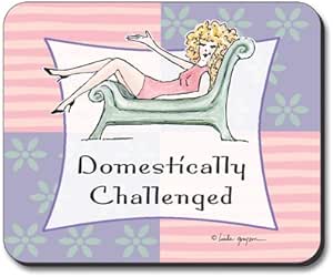 Amazon.com: domestically challenged Mouse Pad – por el arte Platos ...