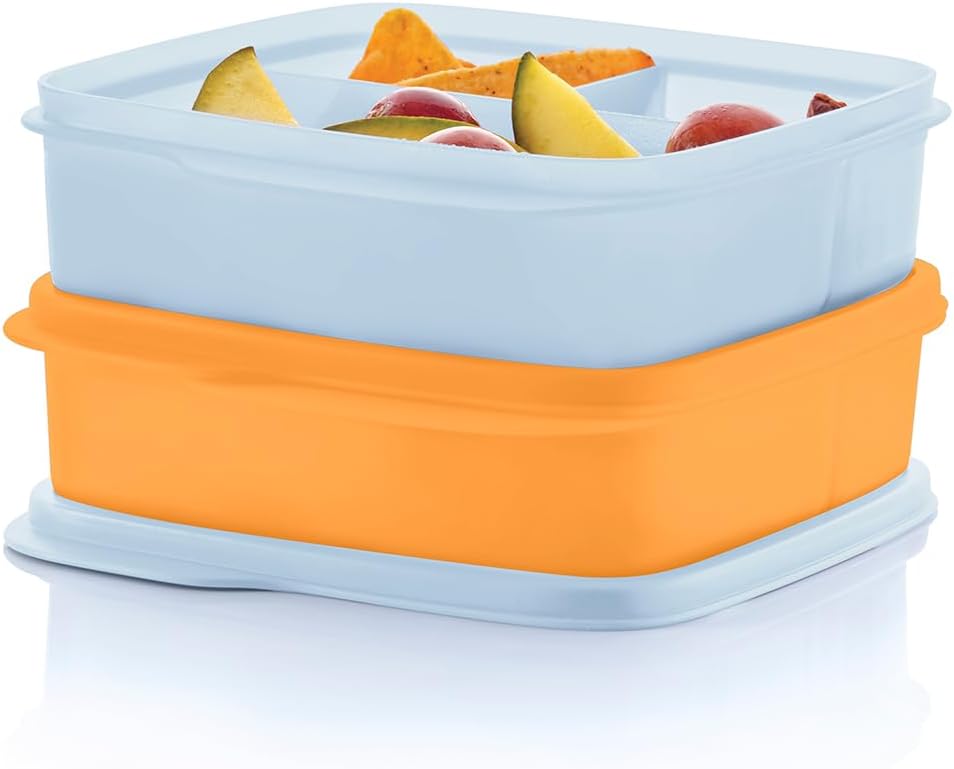 Amazon.com: Tupperware Lunch-It Portion & Go Compact 2-Lunch Box Set ...