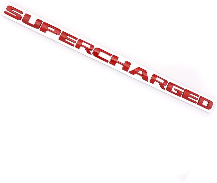 Metal Supercharged Letter Emblem Badge Fit for Chevrolet Right & Left ...