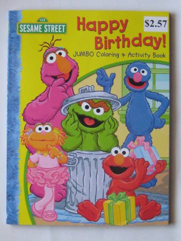Sesame Street Happy Birthday! Jumbo Coloring & Activity Book : Sesame ...