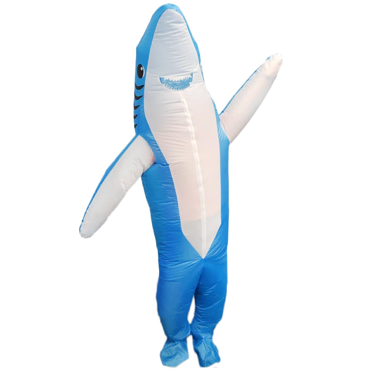 Snapklik.com : Inflatable Shark Costume For Adults Air Blow Up Jumpsuit ...