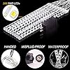 OMGAI Waterproof Meteor Shower Rain Lights - 30cm 8 Tubes Drop Icicle ...