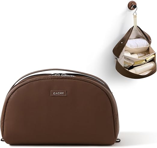 Amazon.com: EACHY Toiletry Bag for Women, Large-Capacity Travel Makeup ...