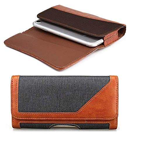 Helix Magnetic Leather Belt Pouch for Xiaomi Redmi 8A Dual - Brown ...