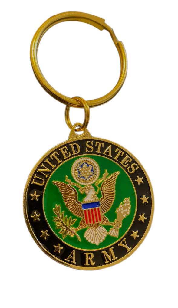 EEC, Inc. US Army Crest Keychain Patriotic Key Rings Military Gifts ...