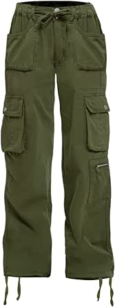 Cargo Pants Women Baggy Hiking Casual Cotton Military Tactical Army ...