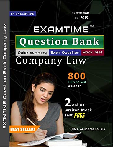 Buy ExamTime Question Bank on Company Law New syllabus By Anupama shukla Book Online at Low ...