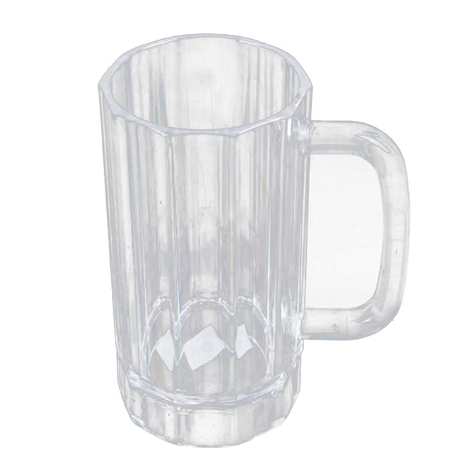 Buy KK Vintage18 Clear Acrylic PVC Drinking Beer Mug 650ml Online at ...