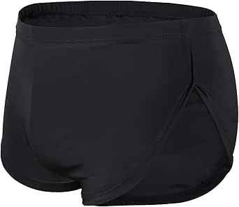 Men's Boxer Underwear, Sexy Split Side Boxer Shorts Briefs Trunks Style ...