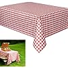 Amazon.com: Toy Cubby 6 Christmas Party Vinyl Tablecloths - Red and ...