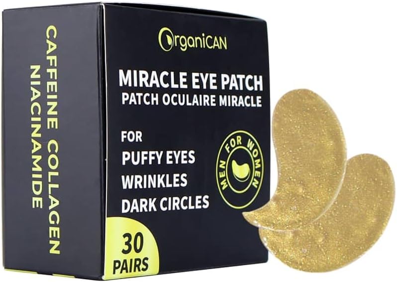 Amazon.com : OrganiCAN Under Eye Mask with Caffeine, Collagen ...