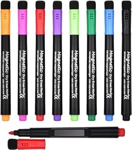 Amazon.com : Browill [UPGRADED 8 Pack Magnetic Dry Erase Markers ...