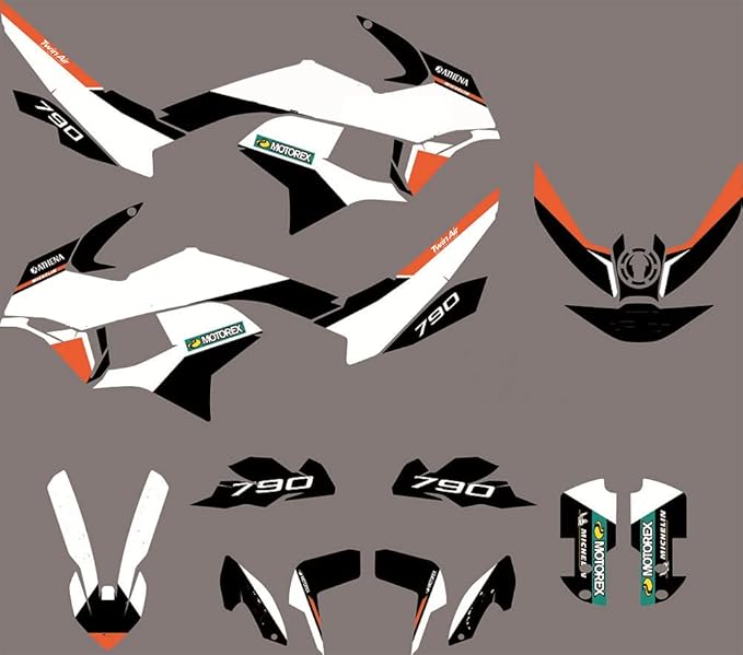 Custom Motorcycle Decal 790R 890 R ADV ADVENTURE Graphics Kits Fit for ...
