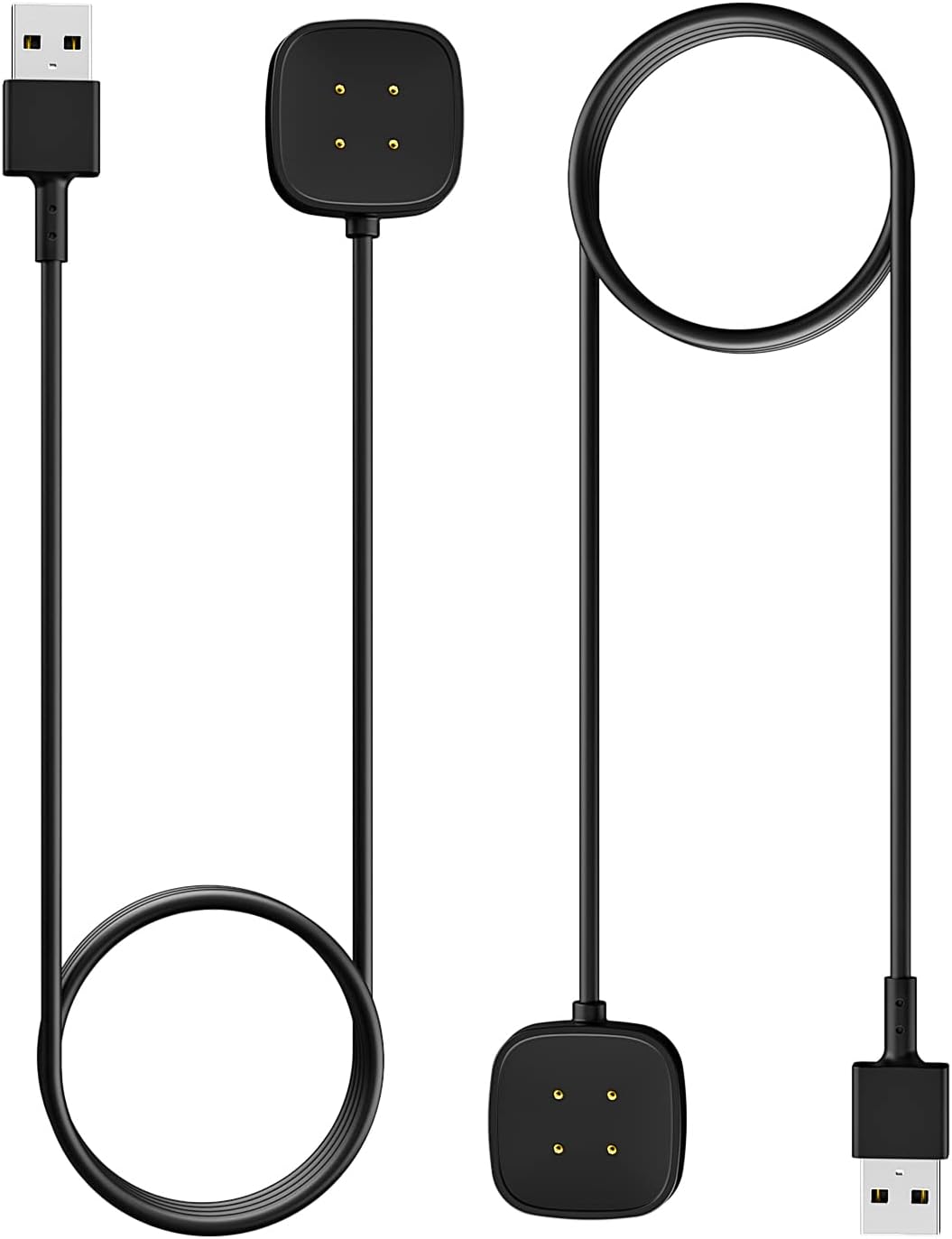 Amazon.co.jp: ELUTENG For Fitbit Versa 充電ケーブル 2本セット Fitbit Sense 充電器 全長 ...