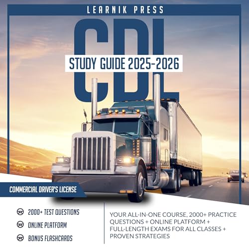Amazon.com: CDL Commercial Drivers License Audio Study Guide 2025-2026 ...