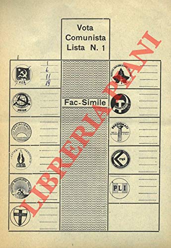 Amazon.com: Vota Comunista Lista N. 1.: N.A. -: Books