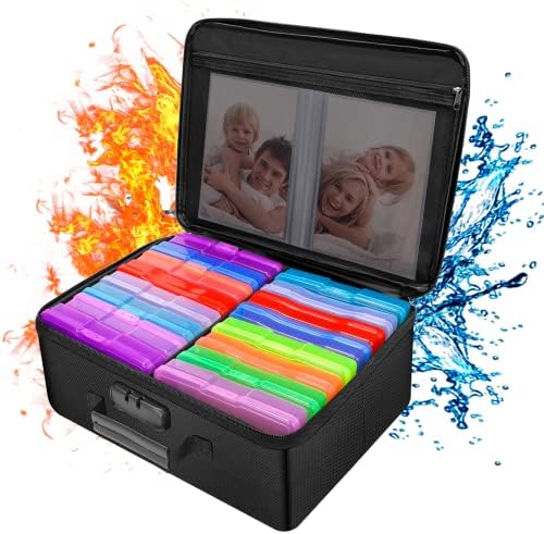 DEPAD 5 x 7 Photo Storage Boxes Extra Large Capacity, 8 Inner Photo ...