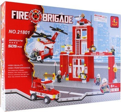 Fire Brigade Blocks 21801 : Amazon.in: Toys & Games