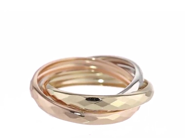 Watch 14k Gold Tri-Color Ring, Size 7 on Amazon Live