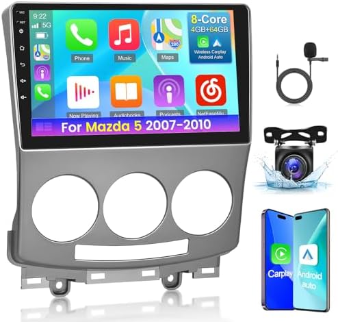 Amazon.com: Android 13 Car Stereo for Mazda 5 2007-2012 with Wireless ...