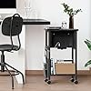 Amazon.com: Merapi Small End Table with Charger, Side Table on Wheels ...