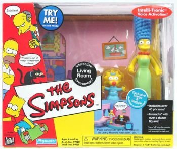 Buy The Simpsons Living Room Playset with Exclusive Marge & Maggie by ...