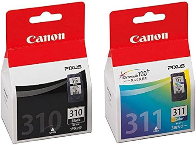 Amazon.co.jp: 【純正品】CANON FINEカートリッジ BC-310(ブラック) + BC-311(3色カラー)セット : パソコン・周辺機器