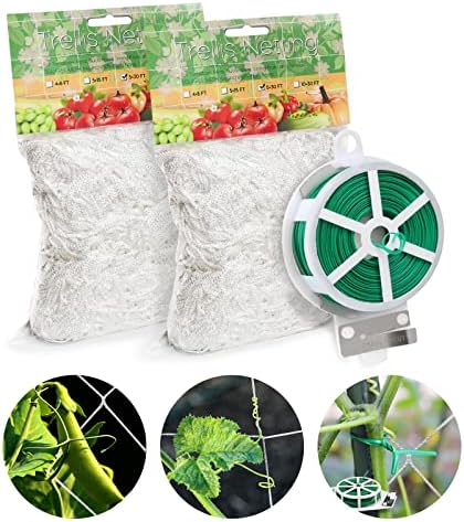 Amazon.com : CastleGreens 5 x 60ft Plant Trellis Netting, Heavy-Duty ...