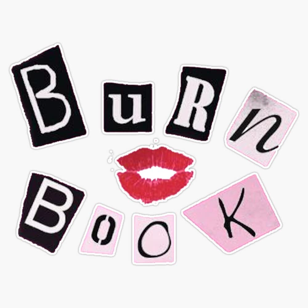Snapklik.com : Burn Book Bumper Sticker Vinyl Decal 5 Inches