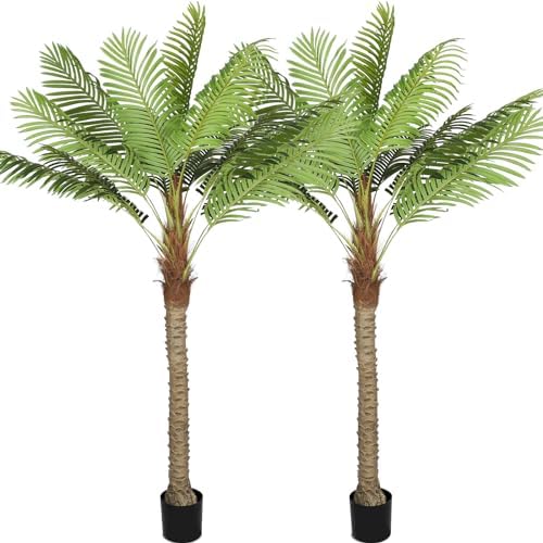 Amazon.com: Giegxin 7 Ft Artificial Palm Trees for Outdoors Faux ...