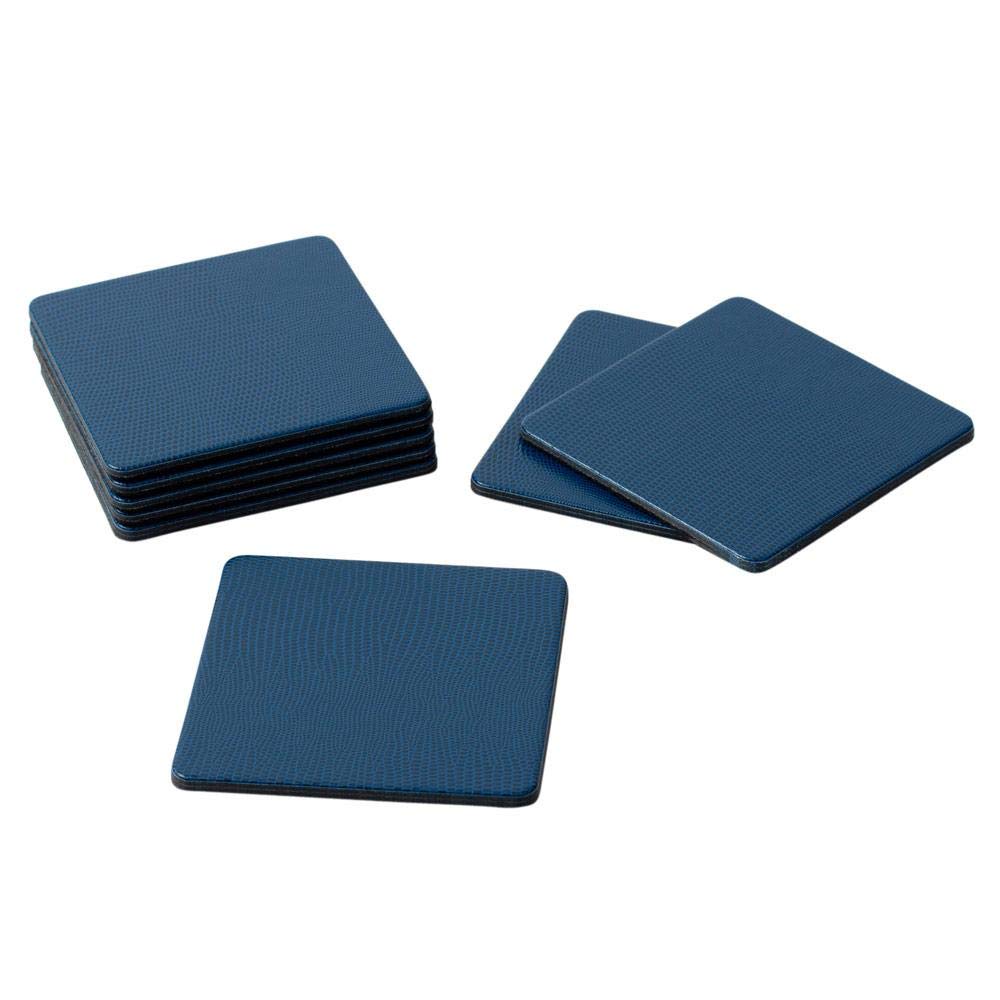 Amazon.com | Caspari Lizard Scale Coasters in Navy, 8 Count: Coasters