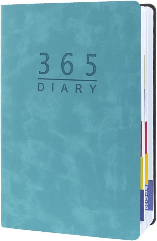 Amazon.com : 2024 Daily Planner,A5 Daily Journal Notebook Soft Leather ...