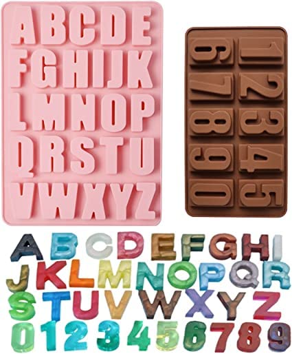 MoldBerry Alphabet Letters Chocolate Mould Baking Silicone Mold Cake ...