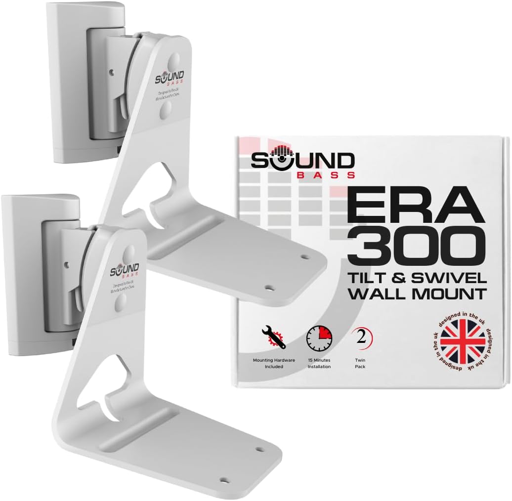 Amazon.com: ERA300 Wall Mount Bracket, Tilt and Swivel, White, Twin ...