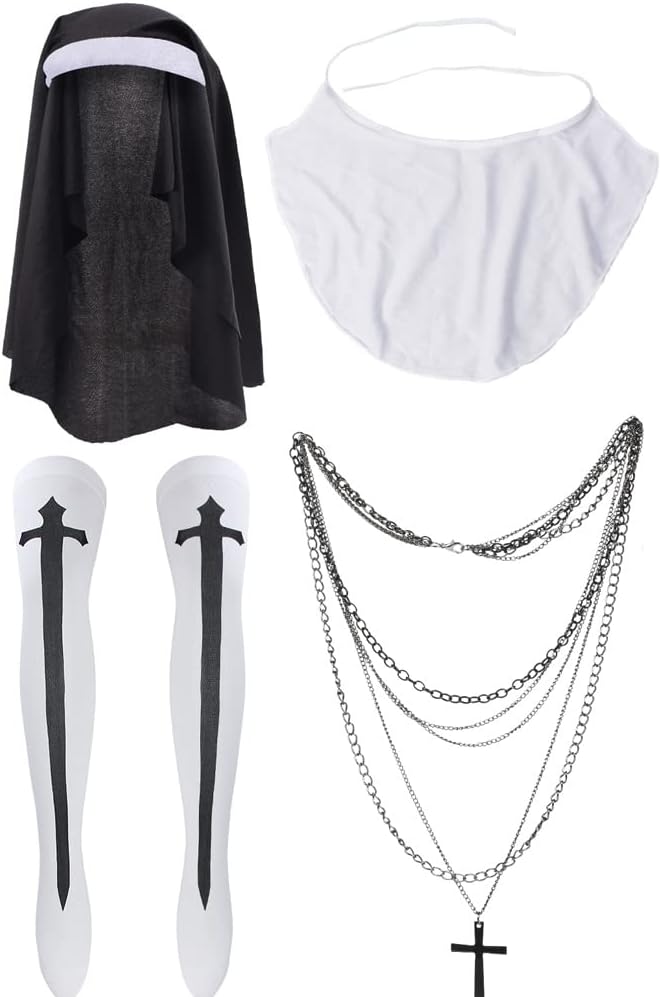 Yewong Nun Costume Accessory Set with Catholic Nun Australia | Ubuy