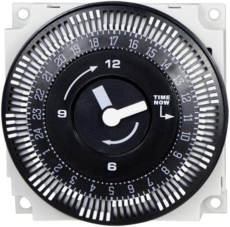 Amazon.com: KERDE TJ01-G 24-Hour Timer, 120V 20-Amp Manual Override, 15 ...