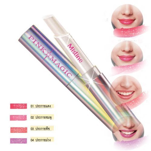 Amazon.com : Mistine Pink Magic Diamond Lip with Sparkling Red Color N ...