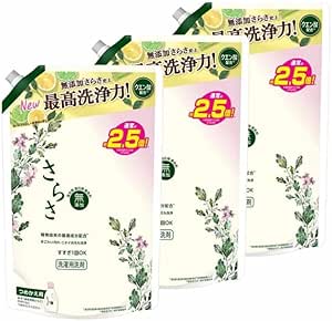Amazon | P＆G さらさ 無添加 詰め替え 超ジャンボ 洗濯洗剤 1.68kg まとめ買い (詰め替え, 3) | ノーブランド品 | 液体洗剤